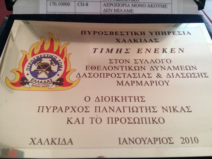 ΣΥΛΛΟΓΟΣ ΕΘΕΛΟΝΤΙΚΩΝ ΔΥΝΑΜΕΩΝ ΔΑΣΟΠΡΟΣΤΑΣΙΑΣ ΚΑΙ ΔΙΑΣΩΣΗΣ ΜΑΡΜΑΡΙΟΥ